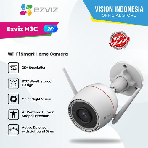 Jual EZVIZ H3C 4MP Outdoor Smart Home Wi-Fi IP Camera Outdoor CCTV ...