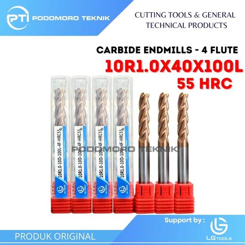 Jual Endmill 10 R1 - Hard Cut Carbide Endmill 10R1.0x10x40x100L LG ...