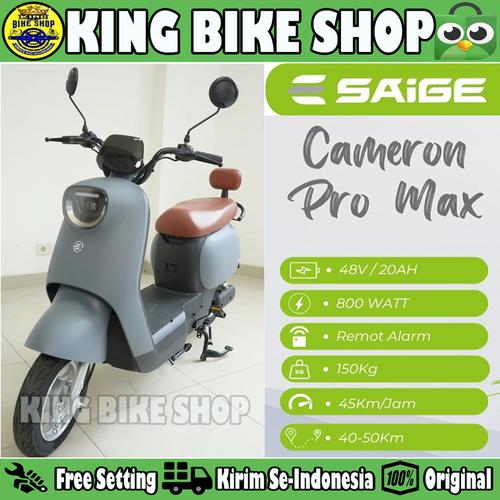 Jual Sepeda Listrik SAIGE CAMERON PRO MAX Electric E Bike 800 Watt ...