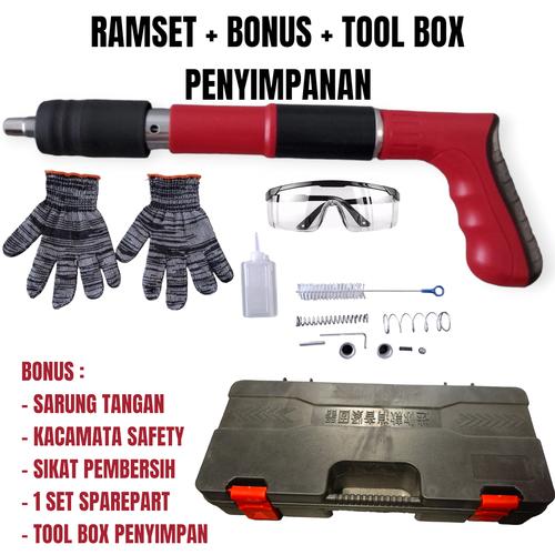 Jual ALAT TEMBAK PAKU BETON STAMPSET MINI RAMSET NAILER NAILGUN - RAMSET+200 PAKU - Jakarta ...