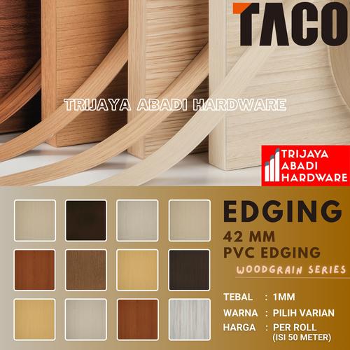 Jual Taco Pvc Edging 42mm W 131 - 910 Woodgrain 50m Pelapis Furniture ...