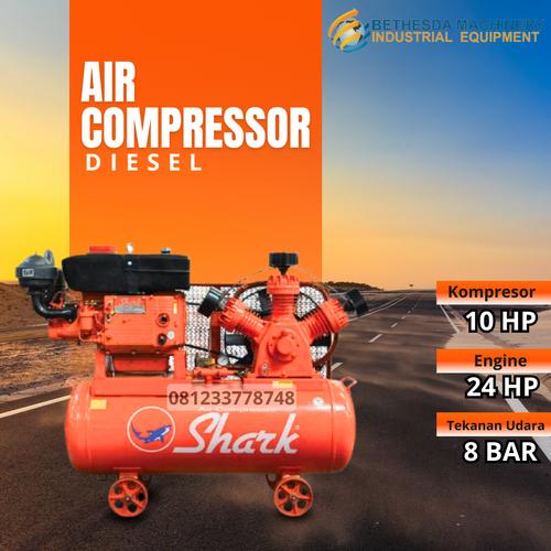 Jual Shark Air Compressor/Kompresor udara 10 HP Diesel ZS1115 10 PK ...