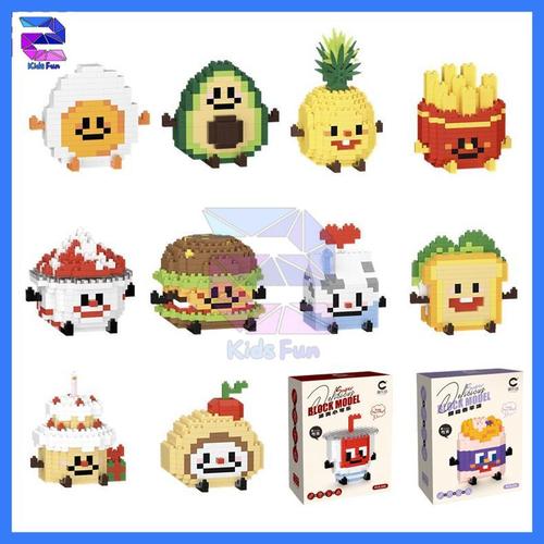 Jual Nano Blocks Buah Mini Series 3D Model Mainan Balok Susun Blok ...