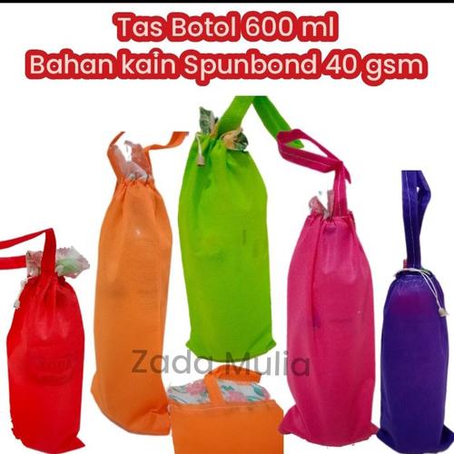 Jual Tas Botol Serut 600 ml Kain Spunbond Tebal 40 Gsm Ukuran 13x31 cm ...