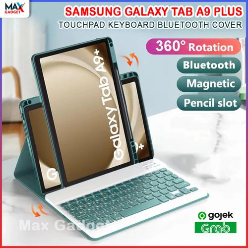Promo 360 Rotating Keyboard For Samsung Galaxy Tab A9 Plus A9+ 11 Inch ...