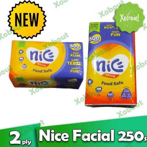 Jual Tissue Nice 250 sheet 2ply Tisu Wajah Berkualitas Lembut Ekonomis ...
