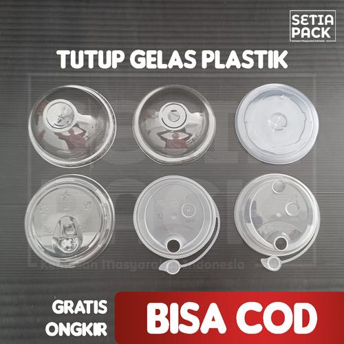 Jual Lid Tutup Cembung Datar Strawless Cup Injection Gelas Plastik Oz ...