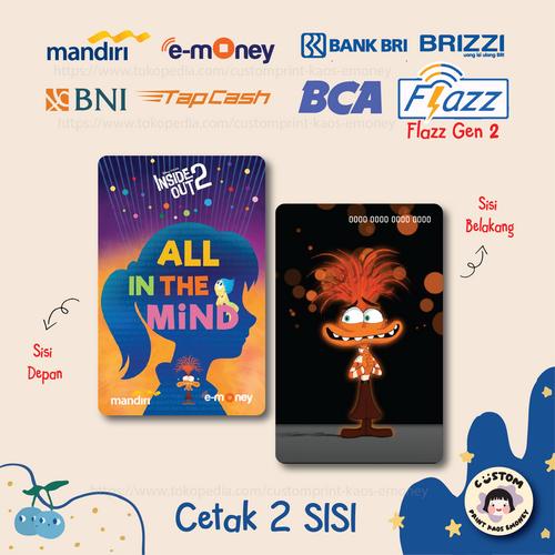Jual KARTU EMONEY MANDIRI BCA BNI BRI ANIME KARTUN INSIDE OUT 2 ANXIETY ...