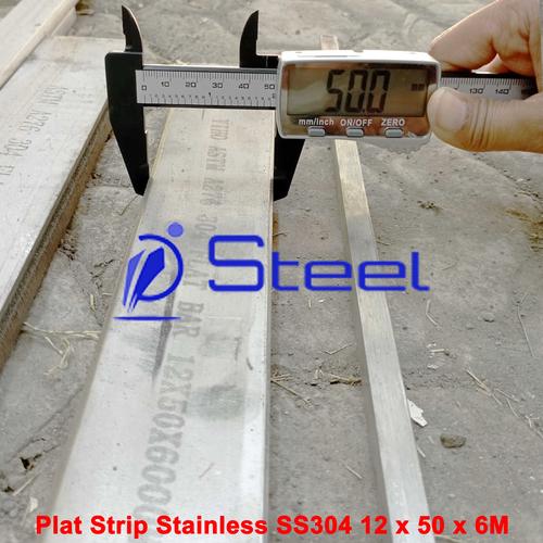 Jual Plat Strip Stainless SS304 12mm X 6M | Flat Bar 304 - 12mm x 120mm ...