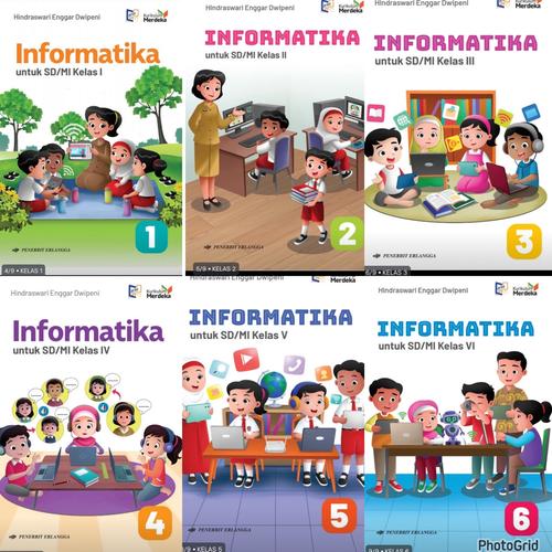 Jual Informatika kurikulum merdeka penerbit erlangga - Kelas 1 ...