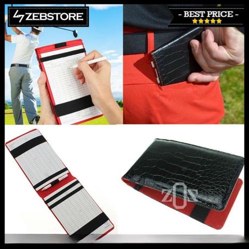 Jual Dompet Wallet Buku Book Card Holder Pencatat Score Golf Leather ...