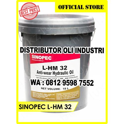 Jual SINOPEC L-HM 32 ( Ready Stock - 18 Liter ) - Kota Tangerang - DISTRIBUTOR OLI INDUSTRI ...