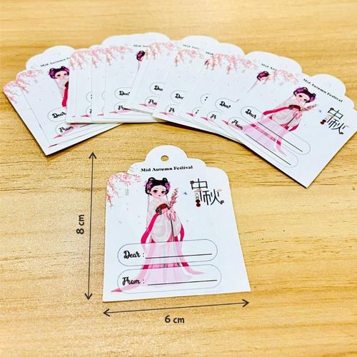 Jual hangtag kartu ucapan edisi mooncake tag gantung mid autumn ...