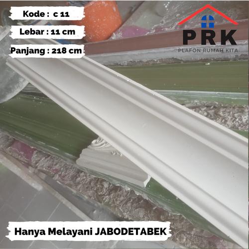 Jual Lis List Gypsum Gipsum Motif (MINIMALIS) Polos lebar 11cm Plafon ...