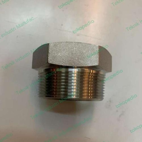 Jual Hex Plug Stainless Steel 304 class 3000 / Plug 3/4" inch - Jakarta ...