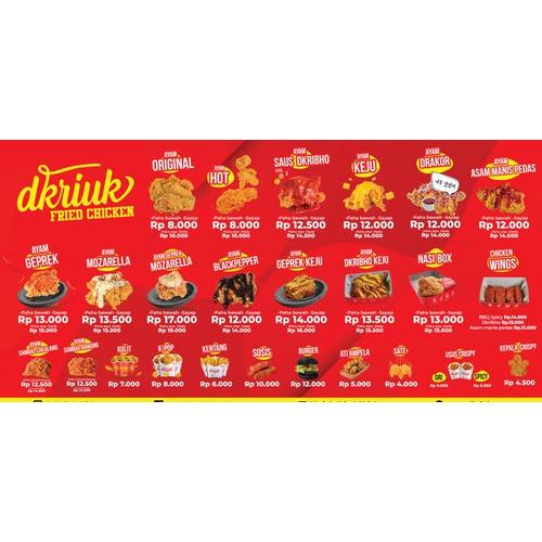 Jual Banner Spanduk Dkriuk - Ukuran 200 x 100 cm - Banner All Menu ...