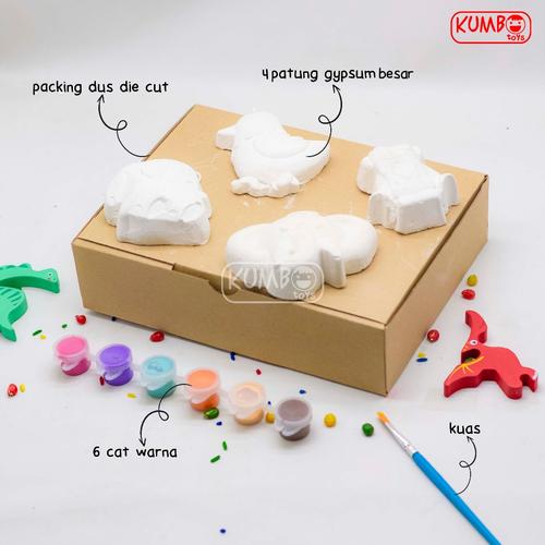 Promo Mainan Edukasi Anak DIY Painting Gypsum Kit Mewarnai Patung Lukis ...