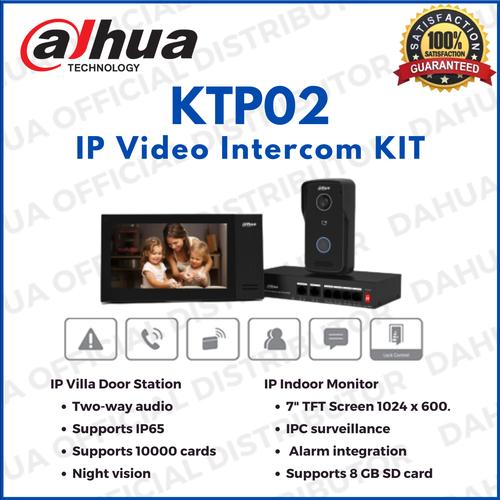Jual DAHUA IP VIDEO INTERCOM KTP02 KIT VIDEO DOOR PHONE IP CAMERA POE 7 ...