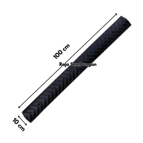 Jual Polisi Tidur Karet 10 x 100 cm Hitam Rubber Speed Bump Markah ...