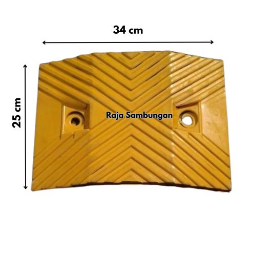 Jual Polisi Tidur Karet 25 x 34 cm Kuning Rubber Speed Bump Markah ...