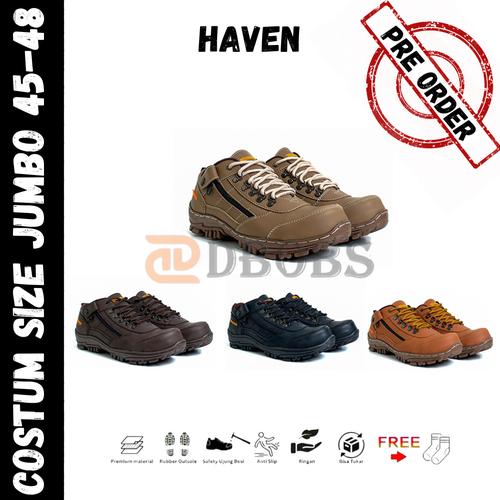 Promo DBOBS - Sepatu HAVEN Safety Ujung Besi Pria Outdoor Welder Kerja ...