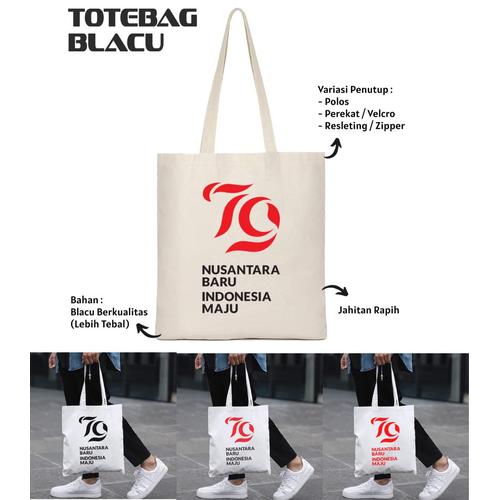 Jual Hut RI Nusantara Baru Indonesia Maju Tas Totebag Tote Bag Pria ...