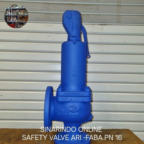 Promo SAFETY VALVE STEAM ARI FABA 2"× 3" INCH DN50 x DN80 PN40 HANDLE ...