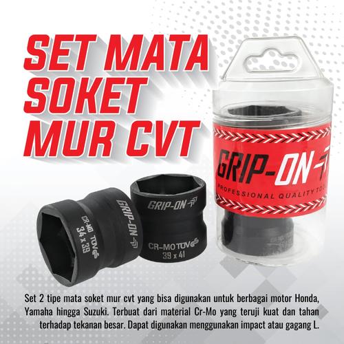 Jual Set Mata Soket Mur CVT 2 Tipe 39x41 Honda&Yamaha, 34x39 Suzuki ...