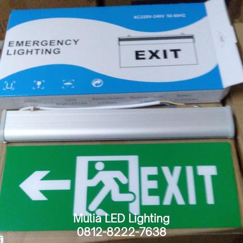 Jual Lampu Exit LED Emergency Lampu Petunjuk Darurat Exit Lamp Acrylic ...