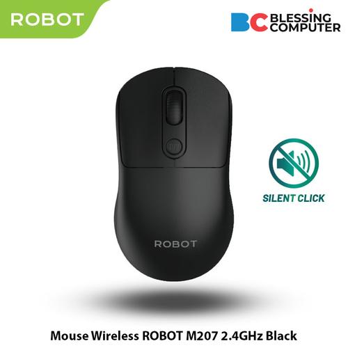 Jual Mouse Wireless ROBOT M207 2.4GHz Black - Kota Denpasar - Blessing ...