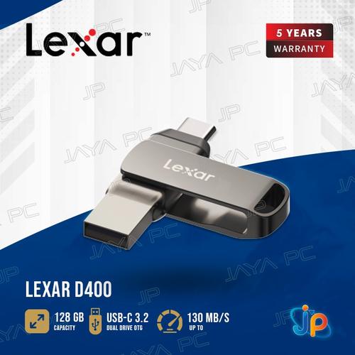 Jual FlashDisk Lexar OTG Jumpdrive D400 128GB - Flash Disk 128 GB USB-C 3.1 - Jakarta Pusat ...