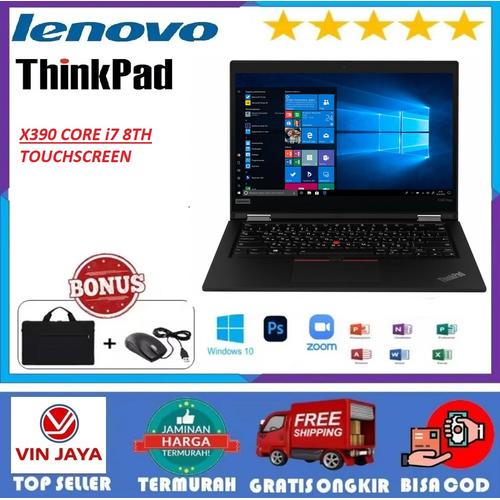 Promo Laptop Lenovo Thinkpad X390 Core i7 8th TOUCHSCREEN Gen RAM 16GB ...