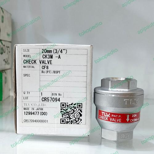 Jual TLV CHECK VALVE CK3M-A 20mm 3/4" Stainless Steel Threaded check ...
