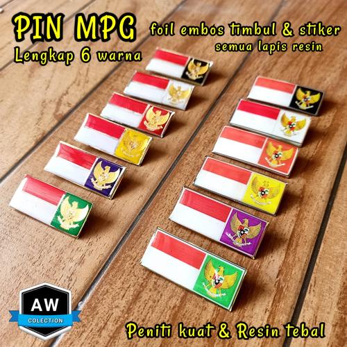 Jual PIN BENDERA MERAH PUTIH GARUDA ATAU PIN MPG ( EMBOS TIMBUL ...