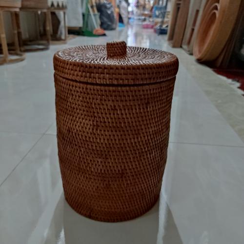 Jual Keranjang Rotan Tempat Sampah Rotan Basket Rattan Serbaguna Dust Bin - Kota Denpasar ...