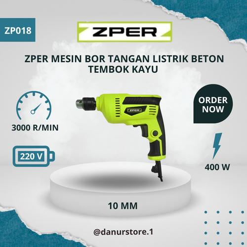 Jual ZPER Mesin Bor tangan listrik Bor beton Bor tembok alat bor Obeng ...