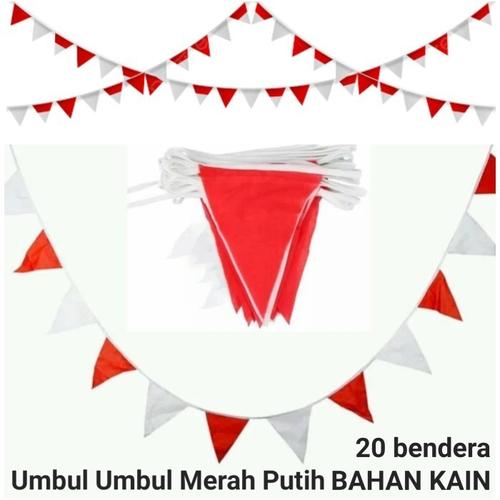 Jual Bendera Kain Merah Putih Hiasan 17 Agustus Umbul Umbul Pawai Hari ...