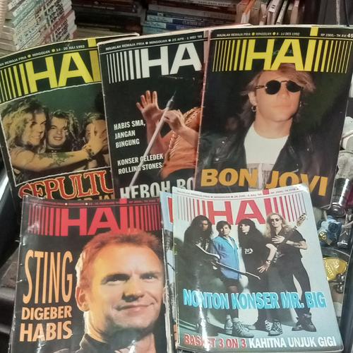 Jual majalah hai tahun 90 an cover rock ,no poster - Hitam - Kota ...