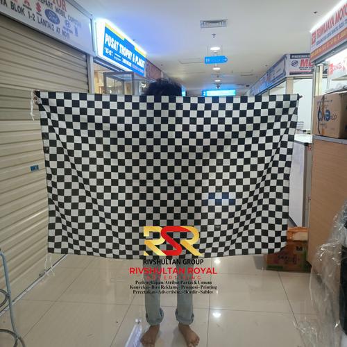 Jual Bendera Start Bendera Finish Bendera Catur 100 cm x 150 cm Ready ...