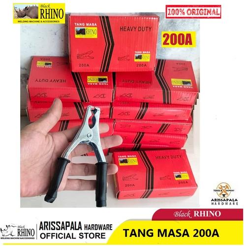 Jual RHINO Tang Massa Las 200A / Tang Masa Mesin Las / Tang Jepit Aki ...