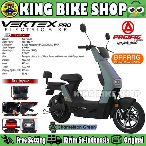 Jual Sepeda Listrik PACIFIC VERTEX PRO 650 Watt 20 AH Electric E Bike ...