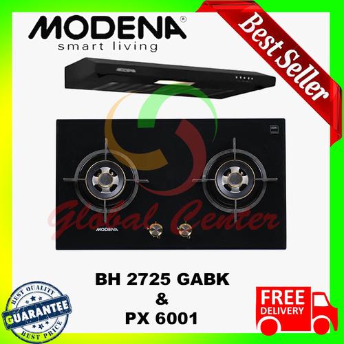 Jual MODENA PAKET KOMPOR DAN COOKER HOOD BH 2725 GABK + PX 6001 ...