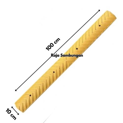 Jual Polisi Tidur Karet 10 x 100 cm Kuning Rubber Speed Bump Markah ...