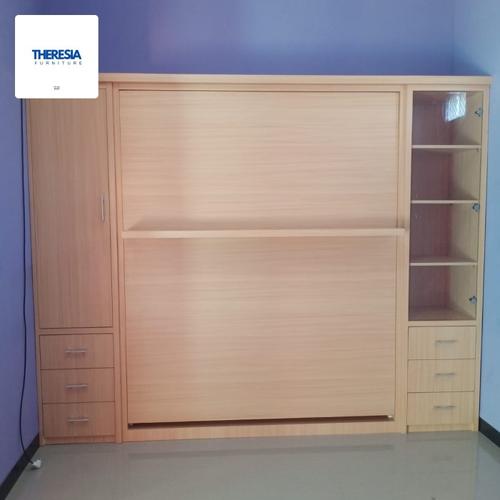 Jual wallbed ranjang lipat murphybed ranjang lipat tembok kasur 100x200 ...