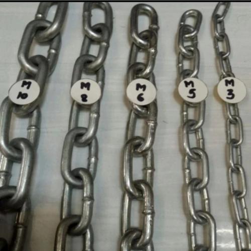 Jual Rantai Besi Galvanis 5mm Rantai Besi Rantai Putih Galvanis Chain 5 ...