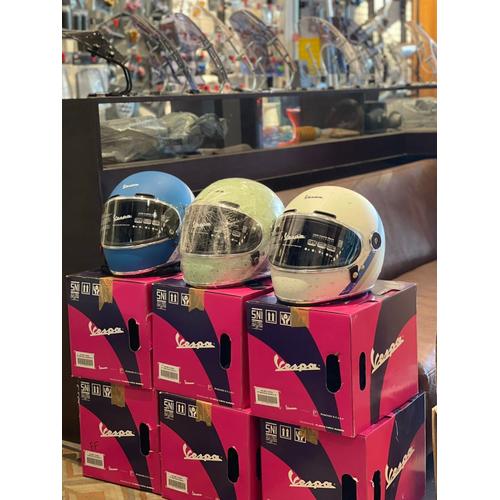 Promo VESPA Heritage Fullface Helmet Helm Original Piaggio Vespa Full ...