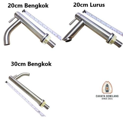Jual Kran Wastafel Bambu Stainless Keran Angsa Bak Cuci Piring 20Cm ...