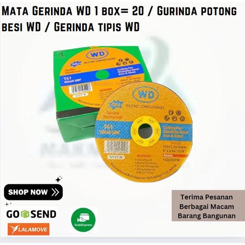 Jual Mata Gerinda WD 1 box= 20 / Gurinda potong besi WD / Gerinda tipis ...