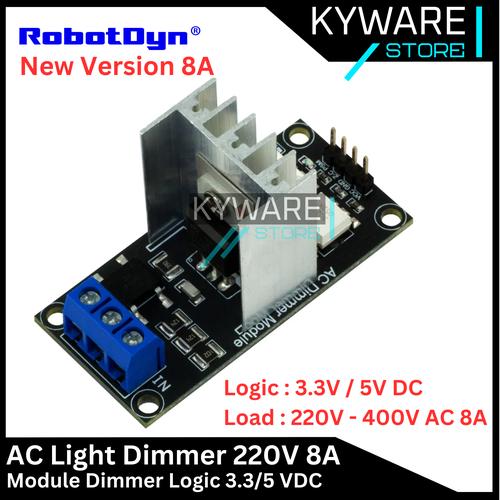 Jual AC Light Dimmer Robotdyn Module 1 Channel 220V 110V logic 5V 3.3V - Kab. Bogor - Kyware ...