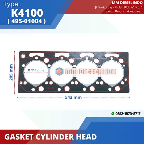 Jual GASKET CYLINDER HEAD Diesel K4100 K4102 PAKING DEXEL HEAD KOP 114 ...